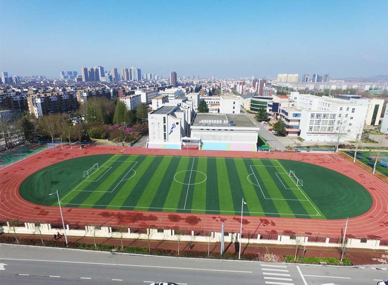 Pingdu City Staff Technical School - padel court | landscaping grass ...